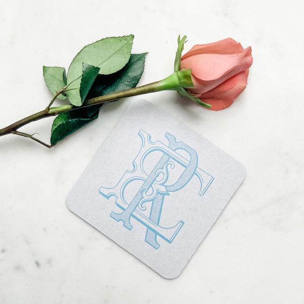 Interlocking Monogram Party Coasters Gb Design House