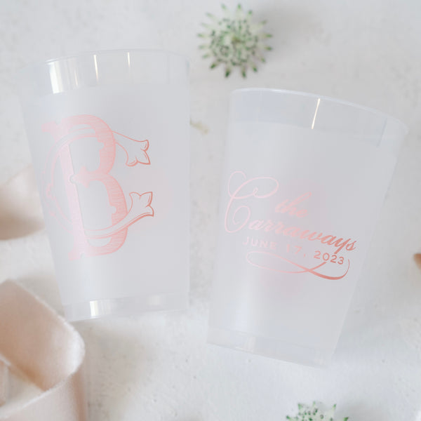 Interlocking Monogram Shatterproof Cups - GB Design House