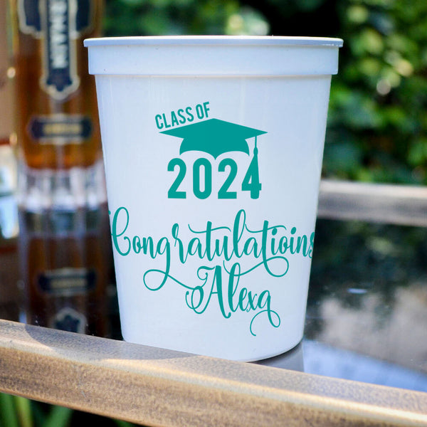 Custom Graduation Cap Stadium Cups - GB Design House