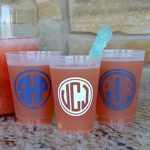 Custom Frost Flex Plastic Cups with Names - GB Design House