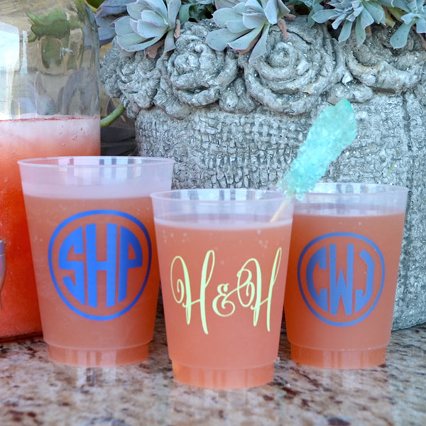 Custom Frost Flex Plastic Cups with Names - GB Design House