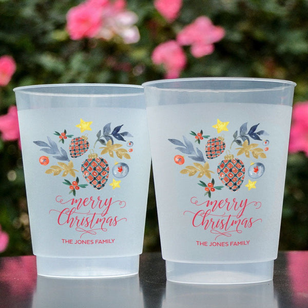 Merry Christmas Full Color Shatterproof Cups - GB Design House