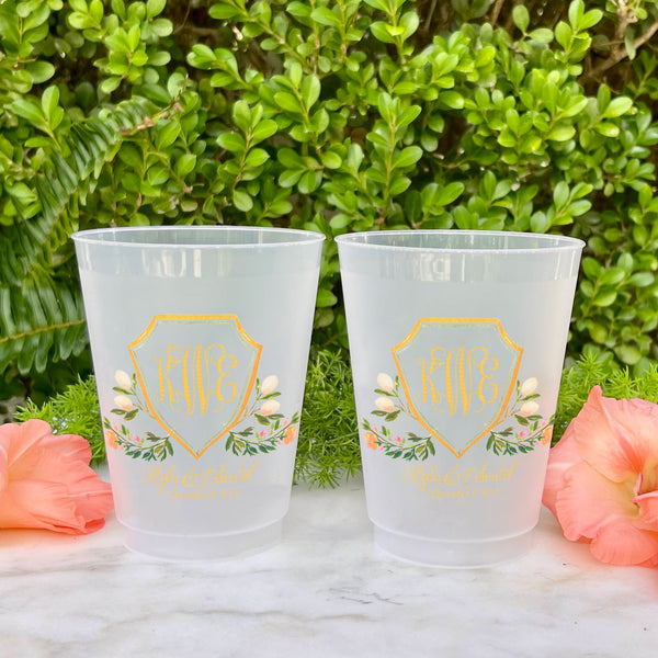 Summer Wedding Full Color Shatterproof Cups - GB Design House