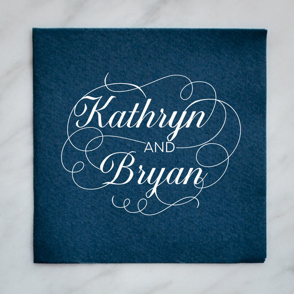 Customized Colored Linen-Like Napkins - GB Design House