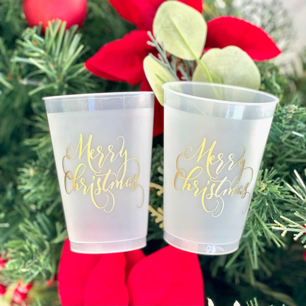 Custom Christmas Party Shatterproof Cups - GB Design House