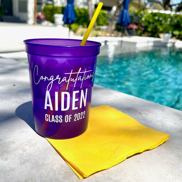 Custom Graduation Stadium Cups - GB Design House