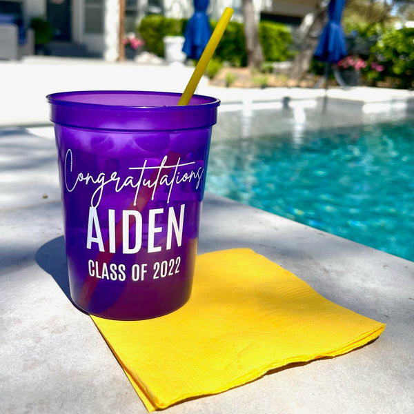 Custom Graduation Stadium Cups - GB Design House