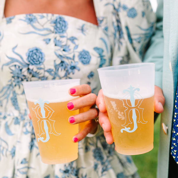 Elegant Custom Wedding Shatterproof Cups - GB Design House
