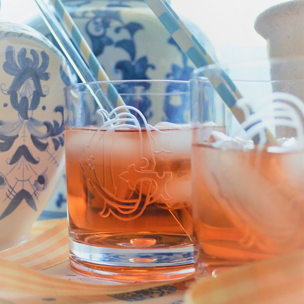 Personalized Clarus Rocks Glasses - GB Design House