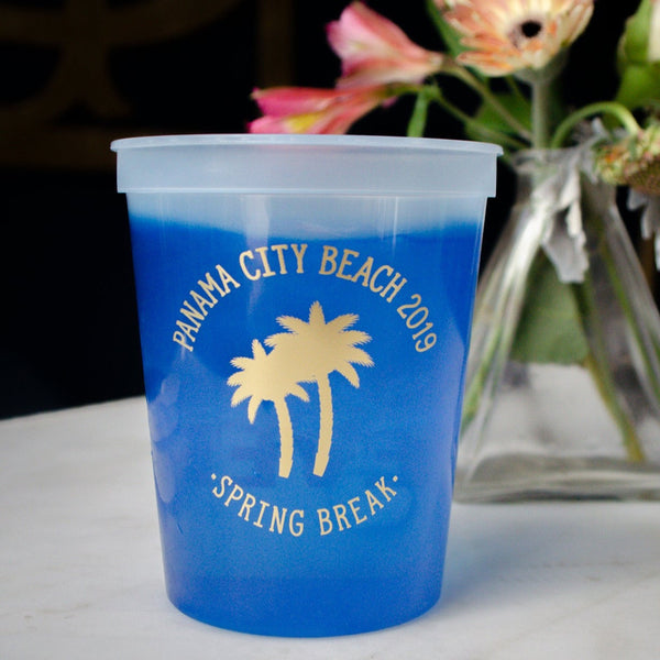 Spring Break Color Changing Stadium Cups - GB Design House