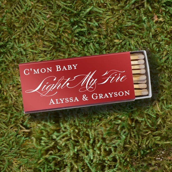 Large Custom "Light My Fire" Matches - GB Design House