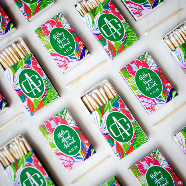 Custom Full Color Tropical Matches - GB Design House