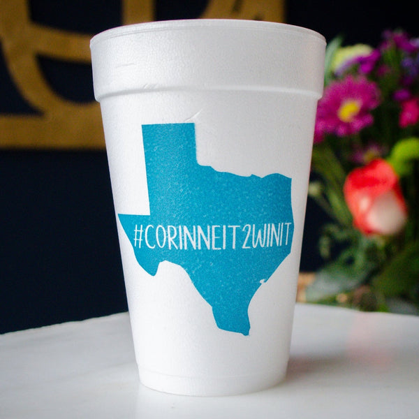 State Pride Styrofoam Cups - GB Design House