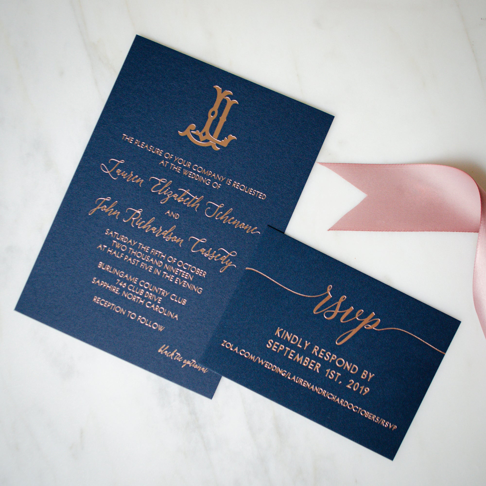 Navy blue and gold wedding invitations 60 photos - Vianawedding.com