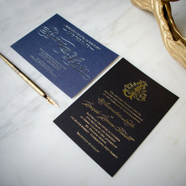 Metallic Foil Party Invitations - GB Design House