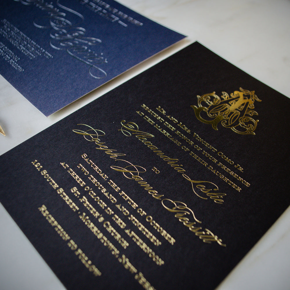 Metallic Foil Party Invitations - GB Design House