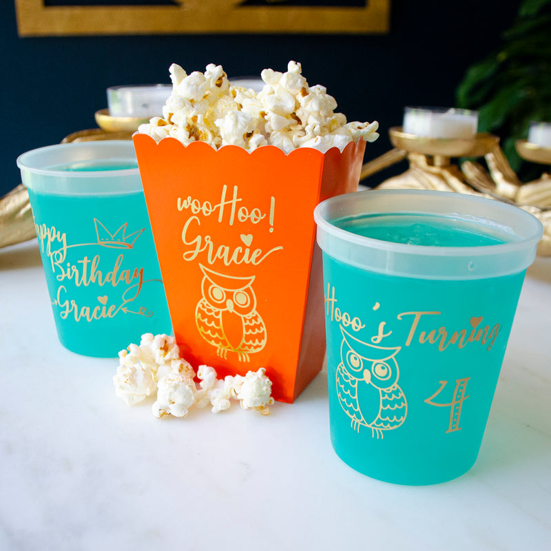 Kid's Birthday Popcorn Boxes - GB Design House